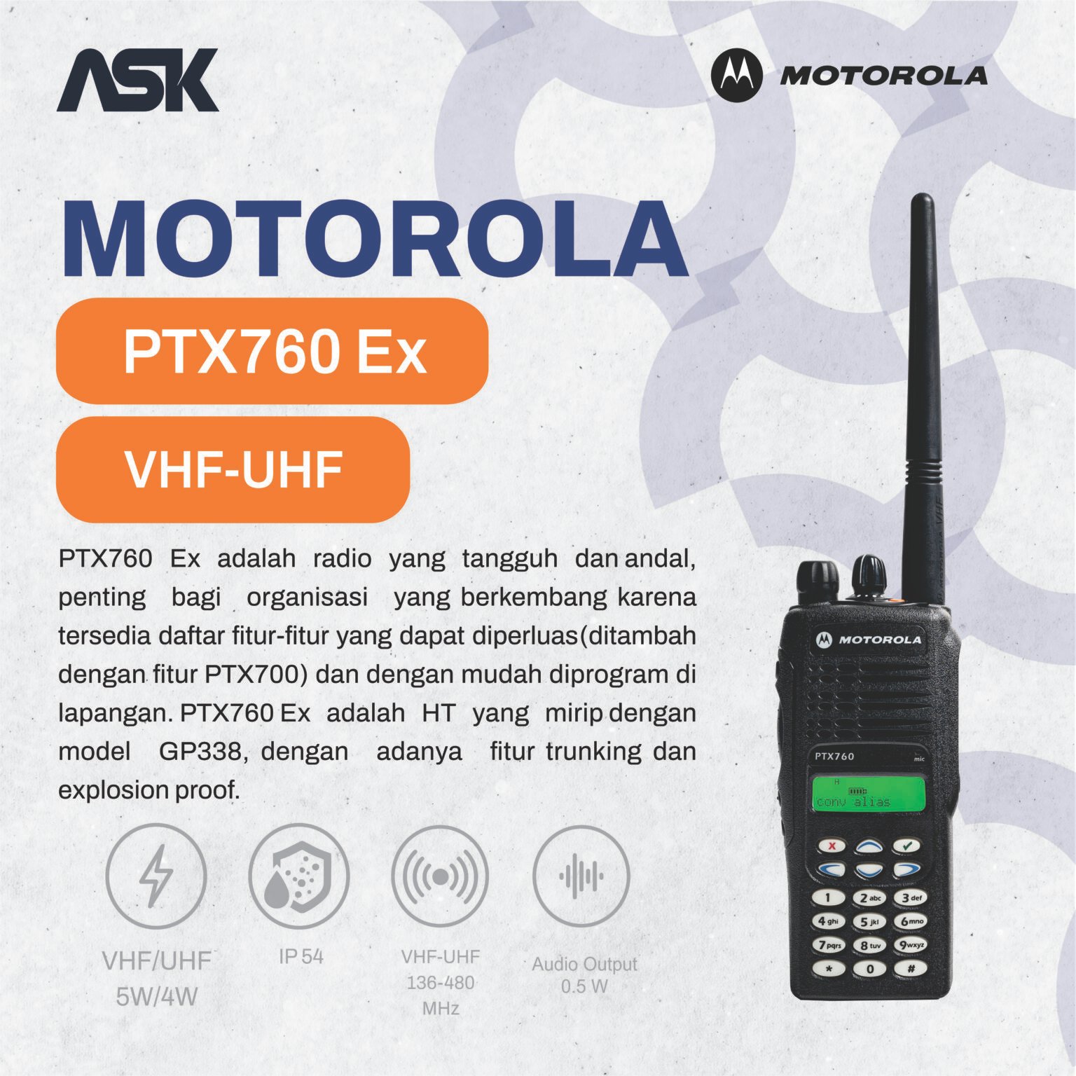 Dealer Resmi HT Motorola - Jual HT Motorola Jakarta